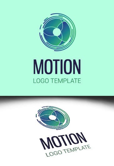 Blue Creative Motion Premium Logo Template PSD | by Elegantflyer