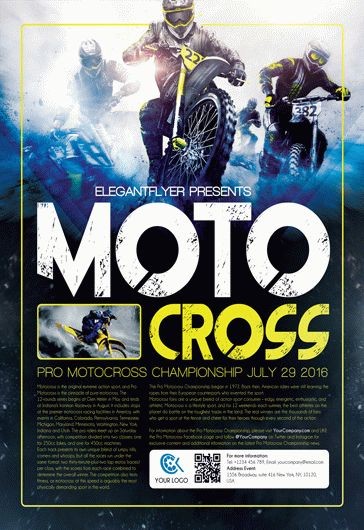 Motocross - Modèle de flyer PSD ready - 10018097 | by ElegantFlyer