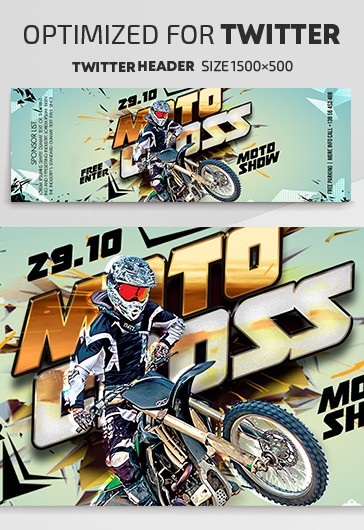 Pastel Professional Motocross Premium Social Media Template PSD | by ...