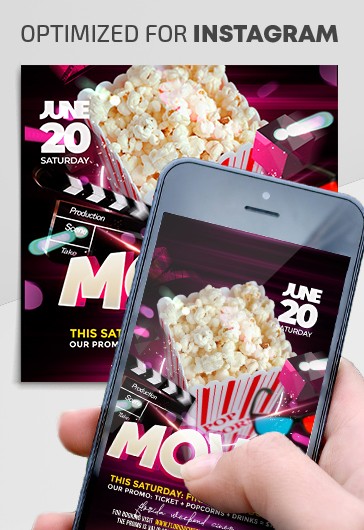 Movie - Free Instagram Stories Template in PSD + Post Templates ...