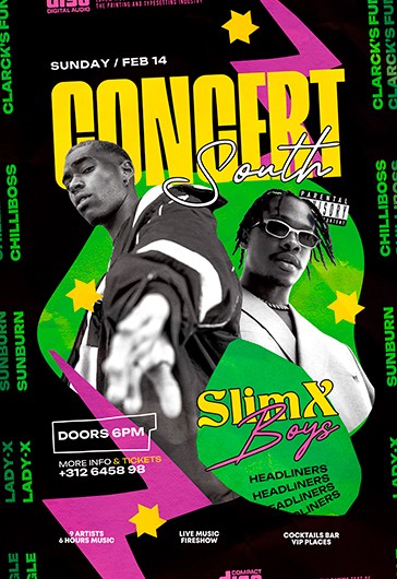 Concert Poster PSD Templates Available for Free