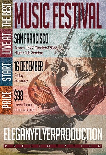 1000+ Free Rock Flyer Templates (PSD) - by Elegantflyer