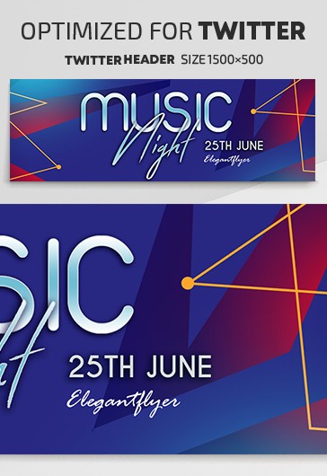 Purple Minimalist Music Night Free Social Media Template PSD | by ...