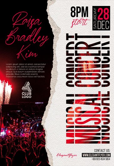 Free Concert Flyers Templates for Music Events (2025) | Elegantflyer