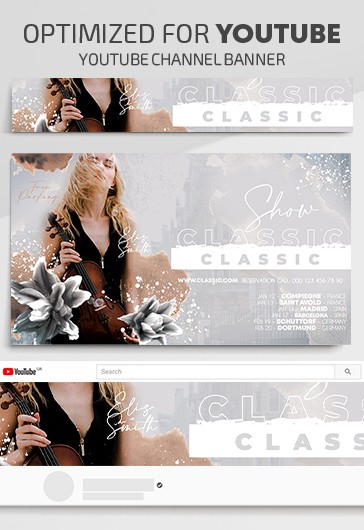 Musician - Free Youtube Channel banner PSD Template - 10028760 | by ...