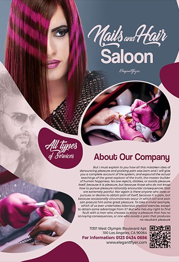Free Hair Salon Flyers | elegantflyer.com