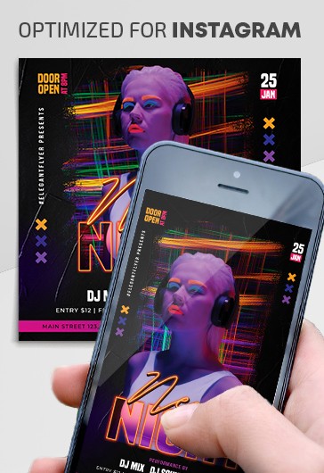 Neon PSD Templates | by ElegantFlyer
