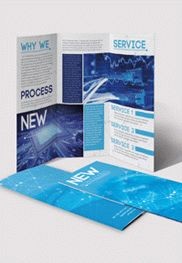 Plantillas gratuitas de folletos trípticos en PSD - por ElegantFlyer.