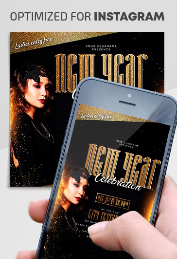 New Year - Free Instagram Stories Template in PSD + Post Template ...