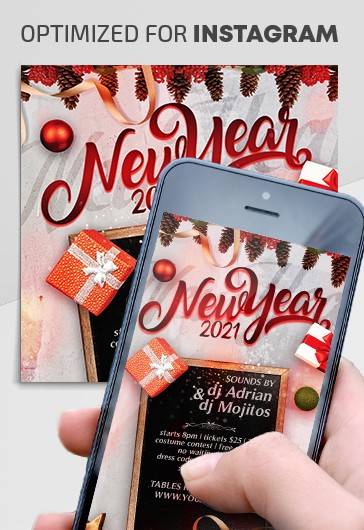 New Year - Free Instagram Stories Template in PSD + Post Template ...