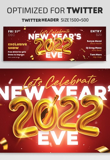 Gold Simple New Year's Eve Premium Social Media Template PSD | by ...