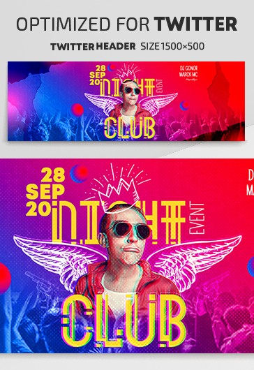 Blue Creative Night Club Event Premium Social Media Template PSD | by ...