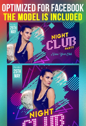Blue Modern Night Club Party Free Social Media Template PSD | by ...