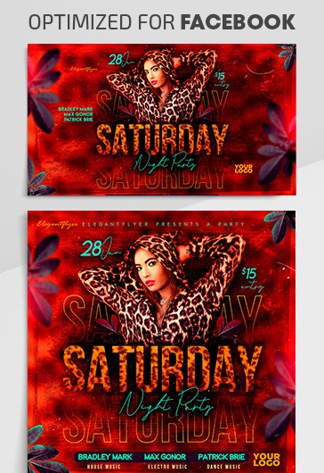 Night Party - Free Facebook Cover Template in PSD + Post + Event cover ...