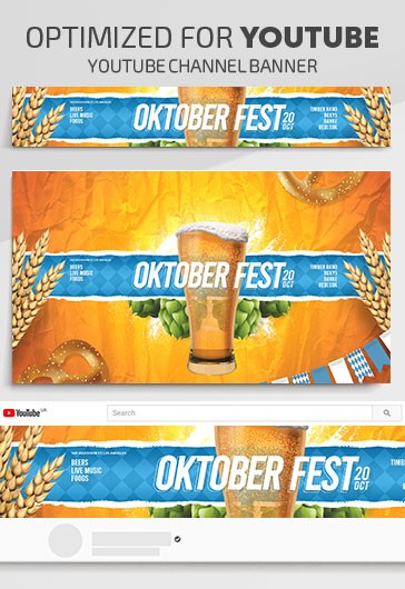 Oktoberfest - Kostenlose Youtube-Kanal Banner PSD Vorlage - 10027891 ...