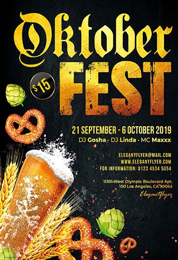 Free Oktoberfest Flyers | elegantflyer.com