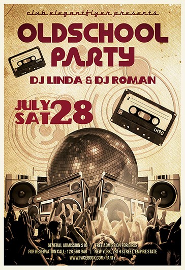 Free Retro Flyers | elegantflyer.com