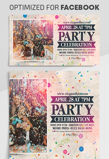 Party - Free Facebook Cover Template in PSD + Post + Event cover ...