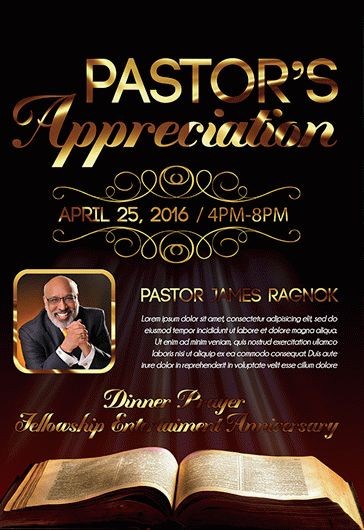 Free Pastor Flyers | elegantflyer.com