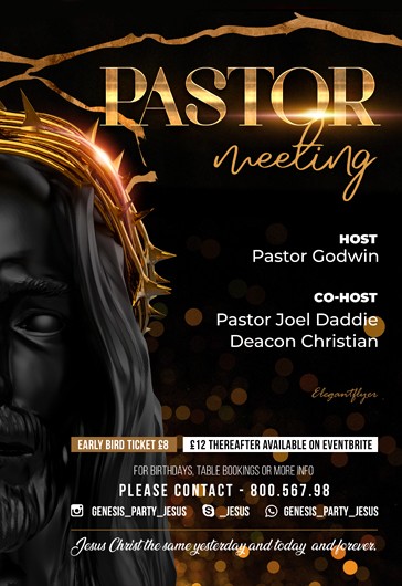 Free Pastor Flyers | elegantflyer.com