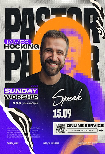 Free Pastor Flyers | elegantflyer.com