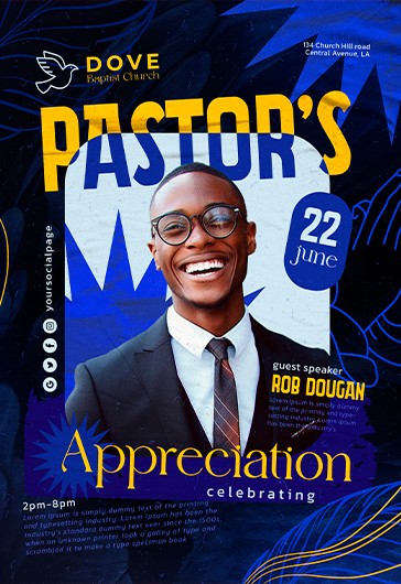 Free Pastor Flyers | elegantflyer.com