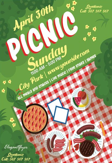 Free Picnic Flyers | elegantflyer.com