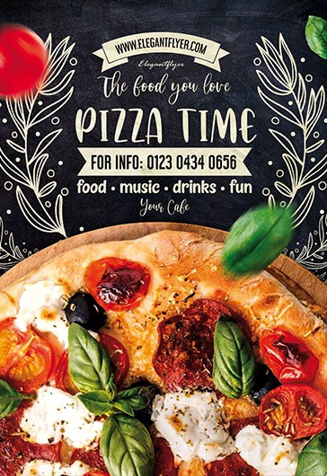 Flyers de Pizza Grátis | elegantflyer.com