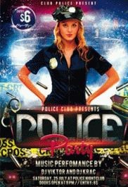 Blue Exclusive Police Party Premium Flyer Template PSD | by Elegantflyer