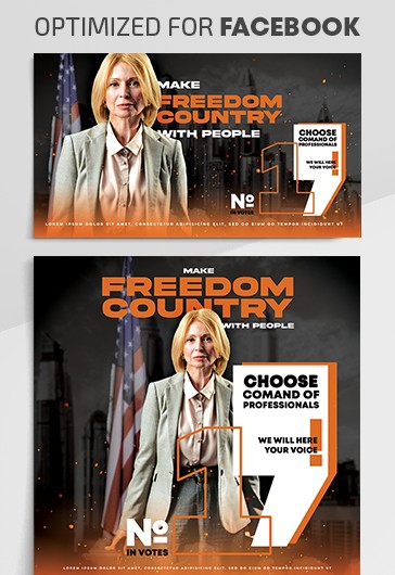 Political - Free Facebook Cover Template in PSD + Post + Event cover ...