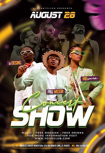 Plantillas de póster PSD gratuitas (actualizadas 2025) — Editables y ...