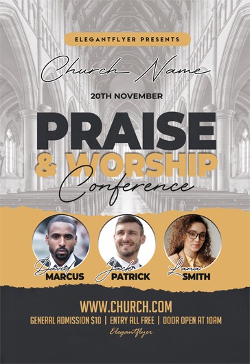 Praise and Worship - Premium PSD Poster Template - 10031117 | by ...