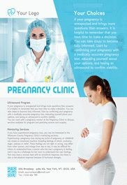 White Professional Medical Health Clinic Free Flyer Template PSD | by ...
