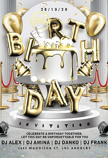 1000+ Birthday Invitation PSD Templates Available for Free