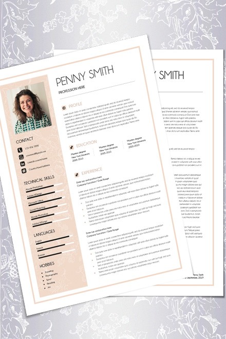 Free CV Template and Cover Letter - 10020164 | by ElegantFlyer