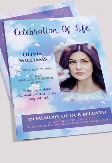 Modèles de programme funéraire gratuits en PSD - par ElegantFlyer