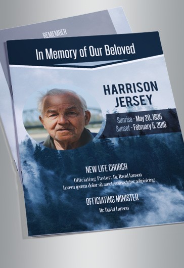 Modèles de programme funéraire gratuits en PSD - par ElegantFlyer