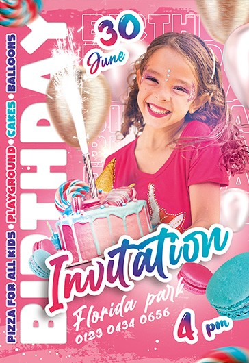 1000+ Birthday Invitation PSD Templates Available for Free