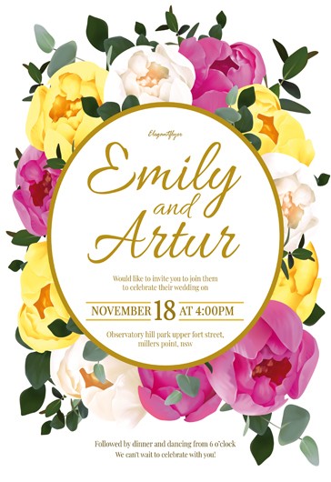 1000+ Wedding Invitation PSD Templates Available for Free