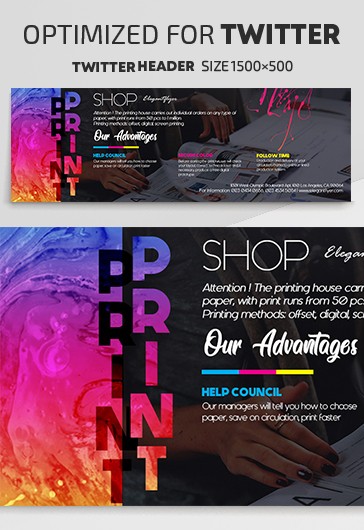 Yellow Creative Print Shop Premium Social Media Template PSD | by ...