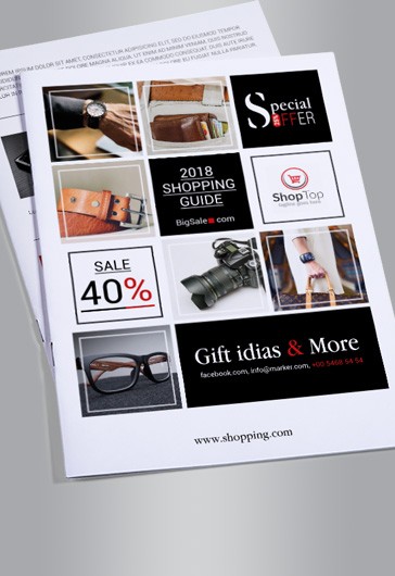 White Minimalist Product Premium Brochure Template PSD | by Elegantflyer