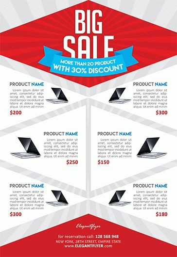 1000+ Modèles de Flyers de Vente Gratuits (PSD) - par Elegantflyer