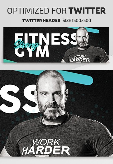 Black Minimalist Professional GYM Premium Social Media Template PSD ...