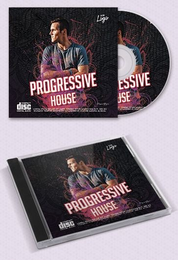 Black Creative Progressive House Free CD Album Cover Template PSD | by ...