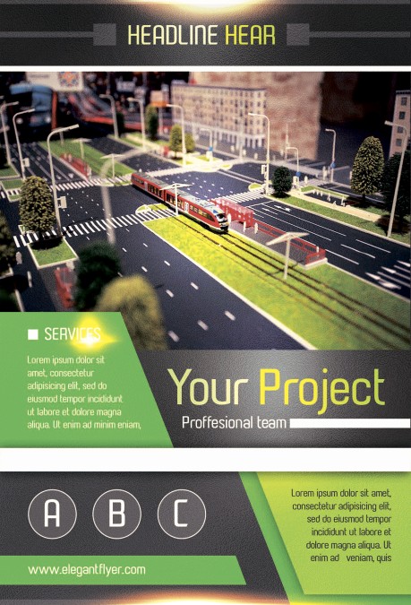 Project Flyer PSD Template - 10017765 | by ElegantFlyer