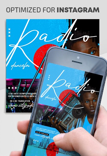 Radio - Free Instagram Stories Template in PSD + Post Templates ...