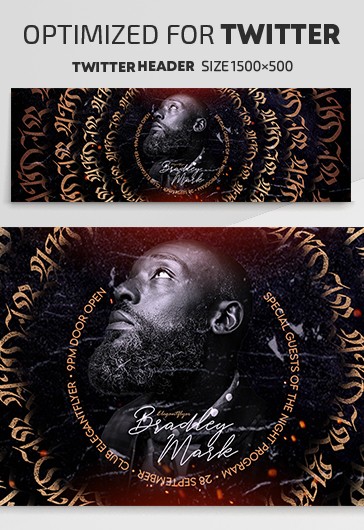 Black Creative Rap DJ Premium Social Media Template PSD | by Elegantflyer