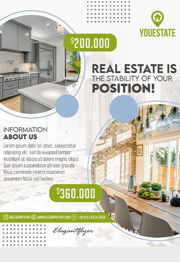 Dépliants immobiliers gratuits | elegantflyer.com