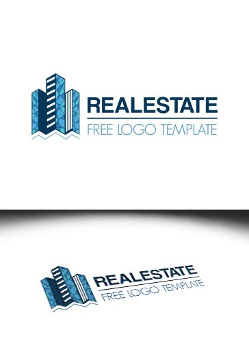 Blue Creative Real Estate Free Logo Template PSD | by Elegantflyer