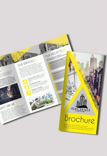 Plantillas gratuitas de folletos trípticos en PSD - por ElegantFlyer.